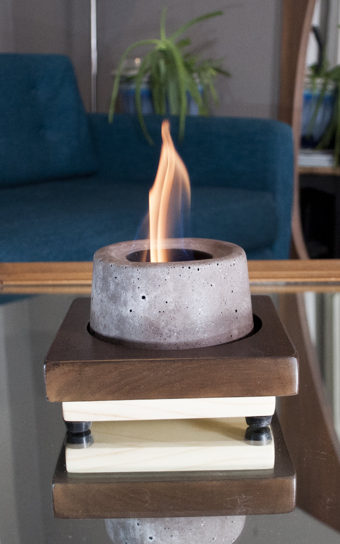 The Koldron- Concrete Personal Bonfire, Table Top Fire Pit, Wood ...
