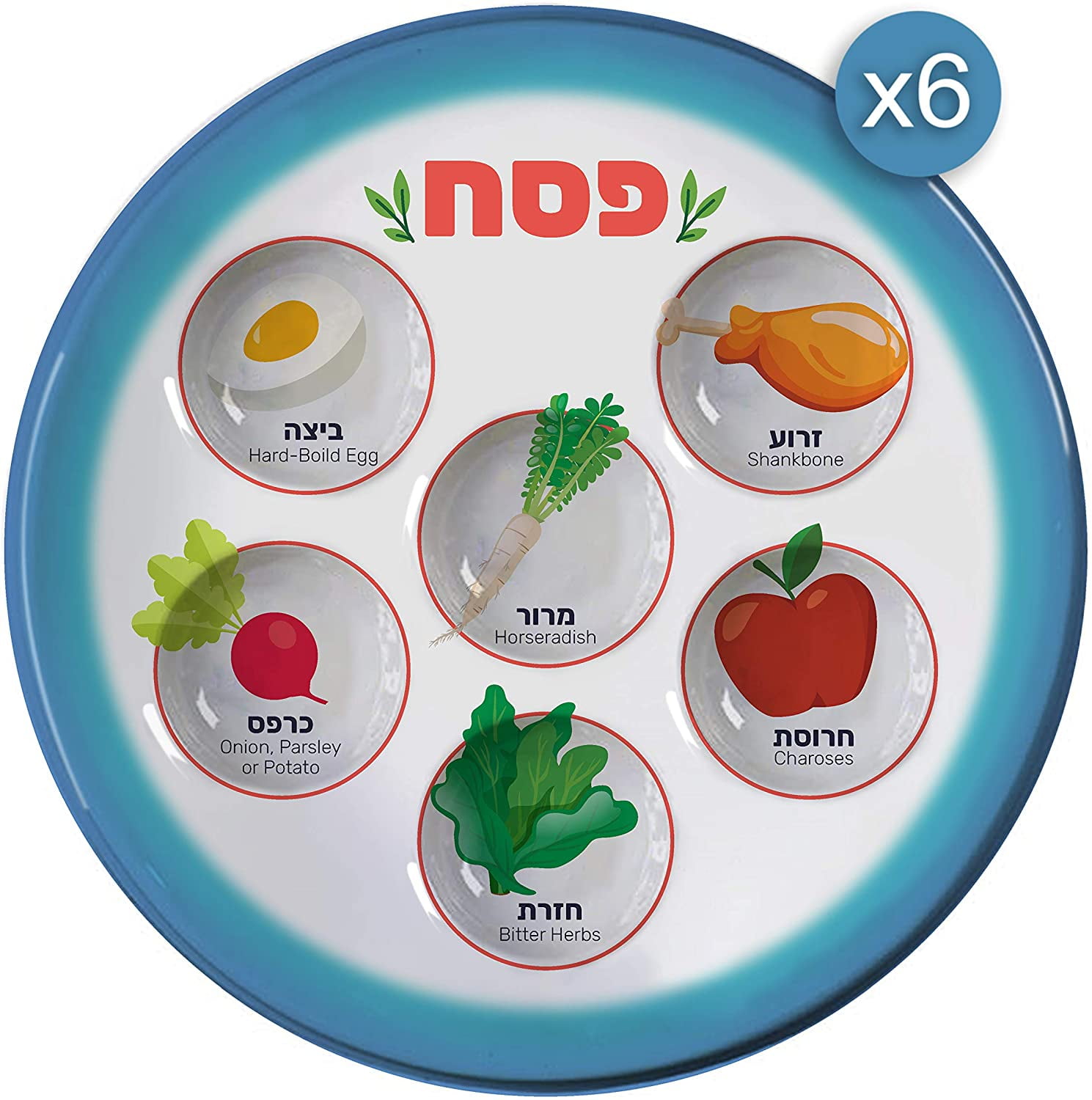 The Kosher Cook, 10 inch Disposable Heavy Duty Passover Plastic Seder ...