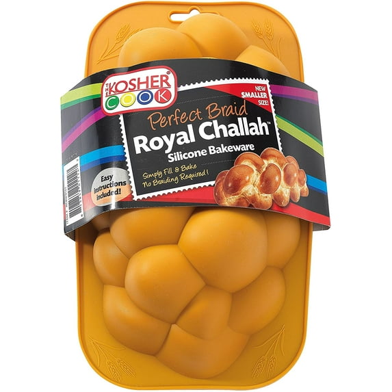 The Kosher Cook, Small Silicone Mold Challah Pan - Braided Bread ...