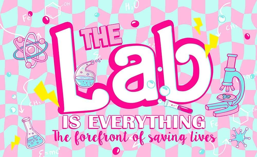 The Lab Is Everything Banner -Laboratory Week Party Decoration, Science ...