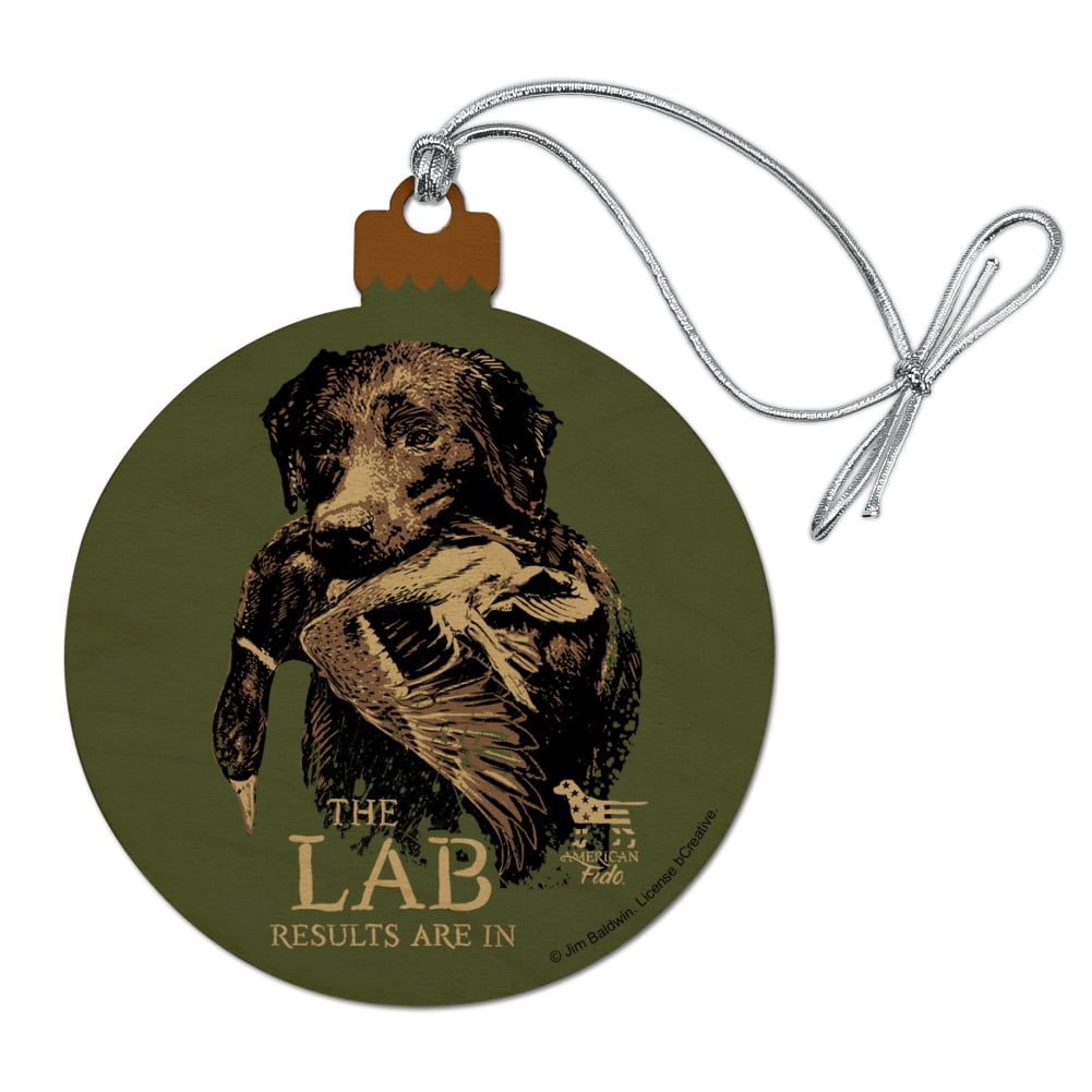 The Lab Results are in Labrador Duck Hunting Wood Christmas Tree ...