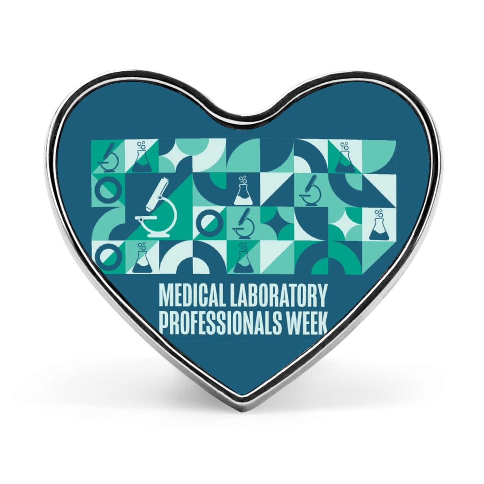 The Lab Retro Lab Week 2025 Medical Laboratory Pins Heart Buttons ...
