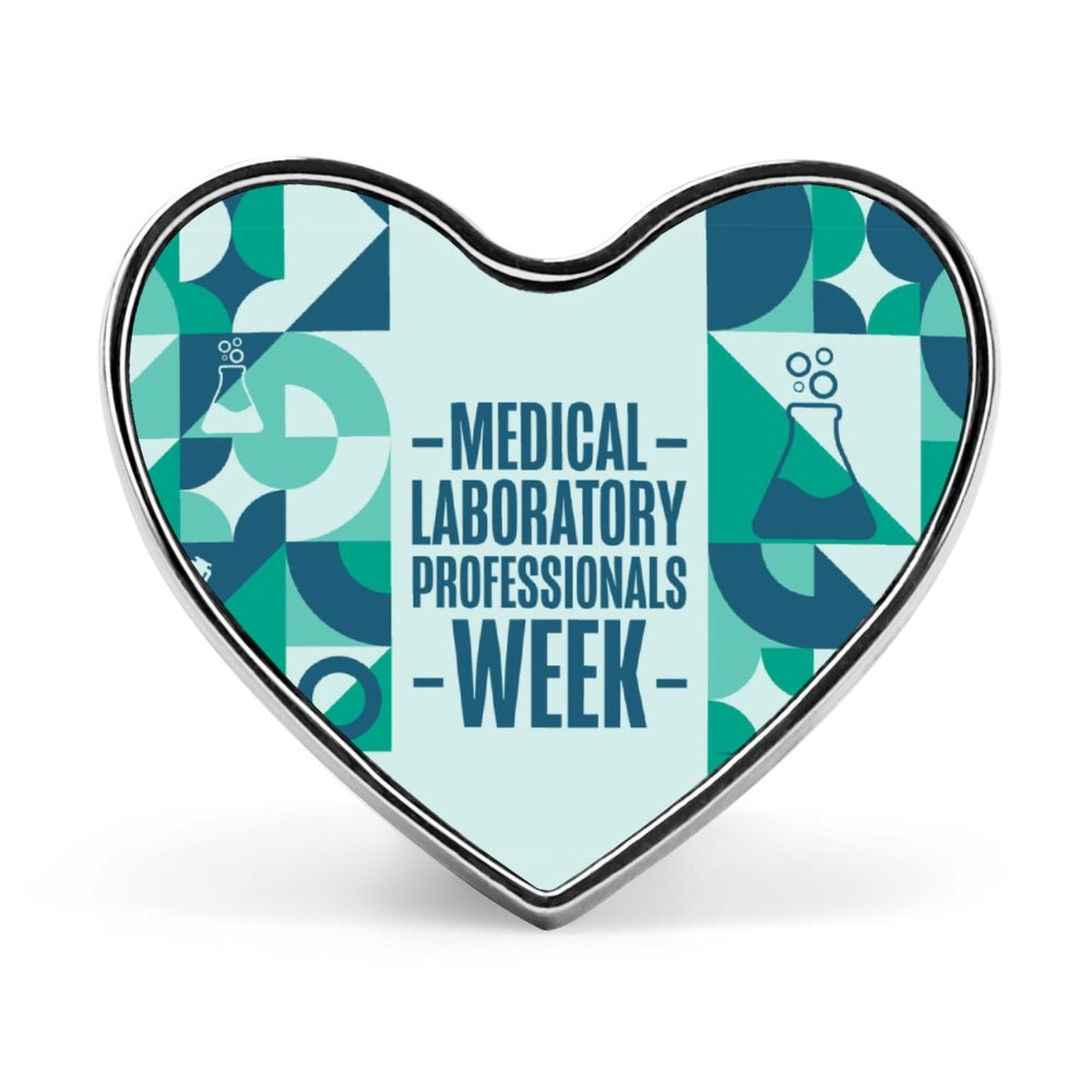 The Lab Retro Lab Week 2025 Medical Laboratory Pins Heart Buttons ...