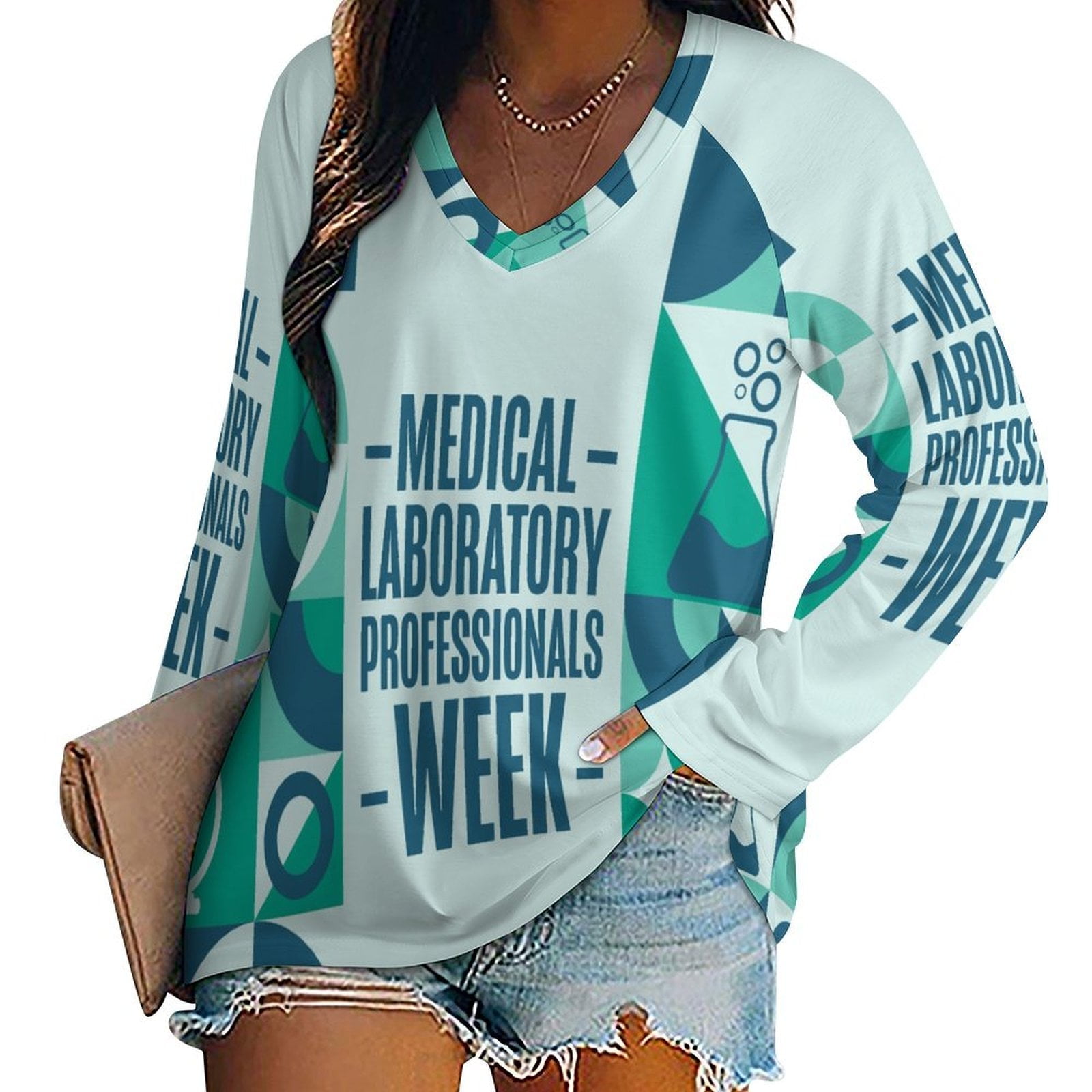 The Lab Retro Lab Week 2025 Medical Laboratory Women's Long Sleeve ...