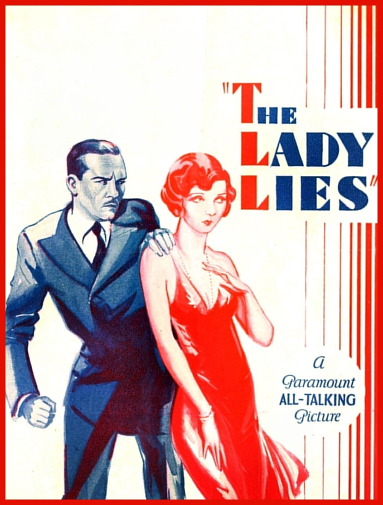 The Lady Lies Us Poster Art From Left: Walter Huston Claudette Colbert ...