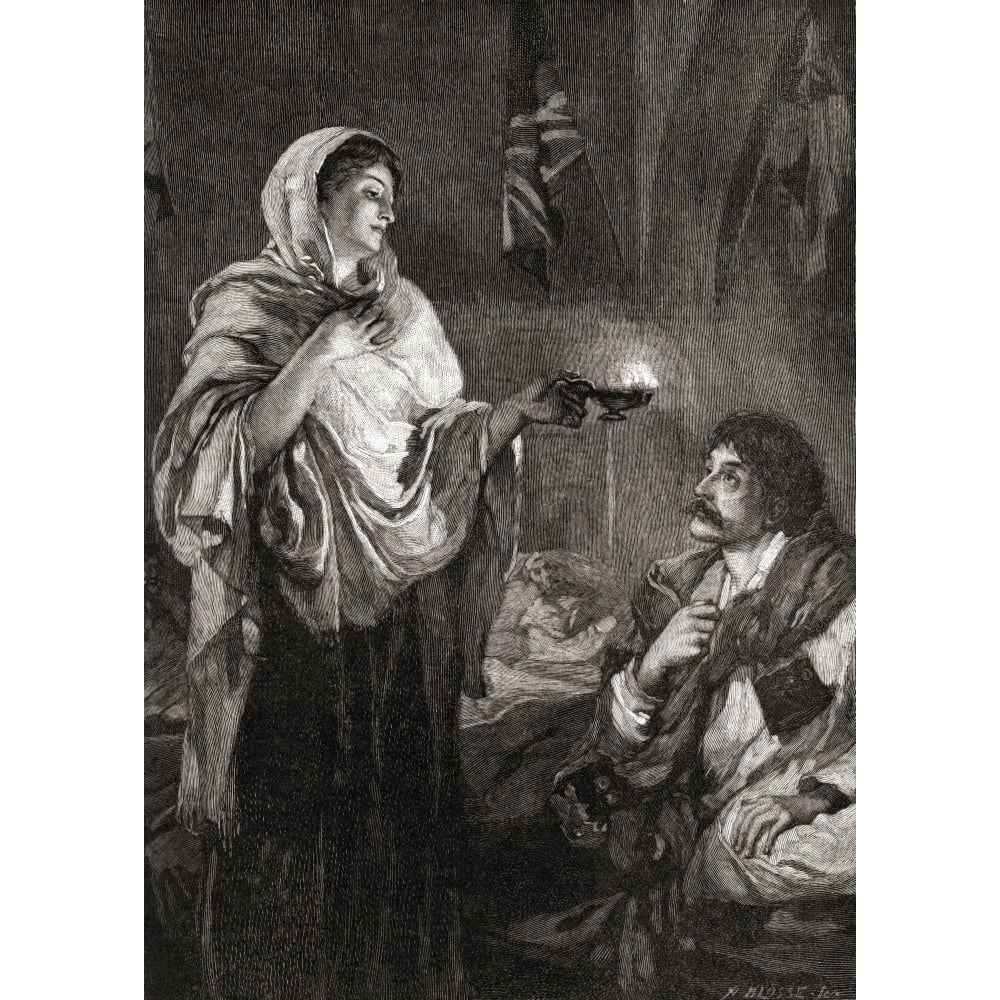 The Lady With The Lamp: Florence Nightingale In The Hospital At The ...