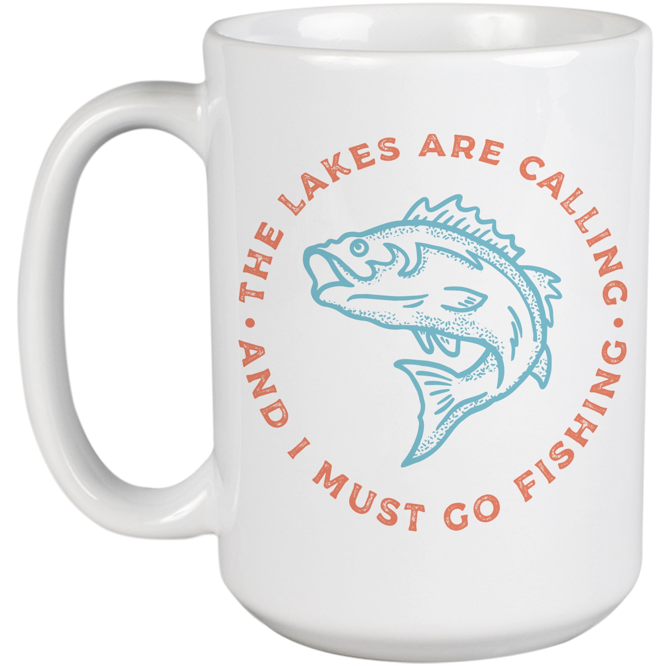 The Lakes Are Calling and I Must Go Fishing, Lake Fish Art Merch Gift ...