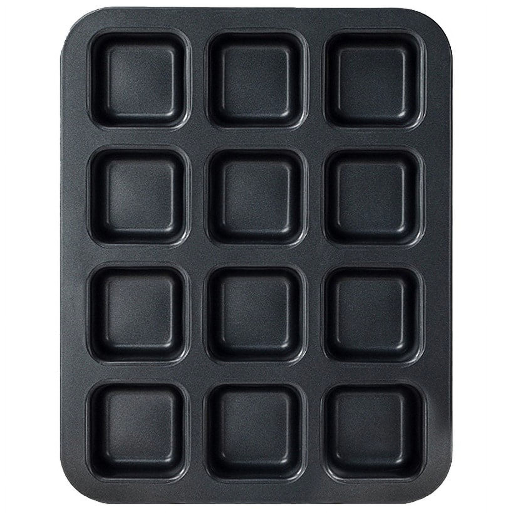The Lakeside Collection 12-Cups Non-Stick Carbon Steel Baking Mold Pan ...