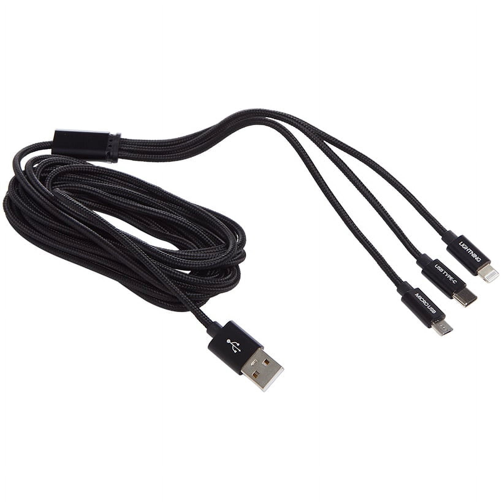The Lakeside Collection 3-In-1 Universal Charging Cable - Walmart ...