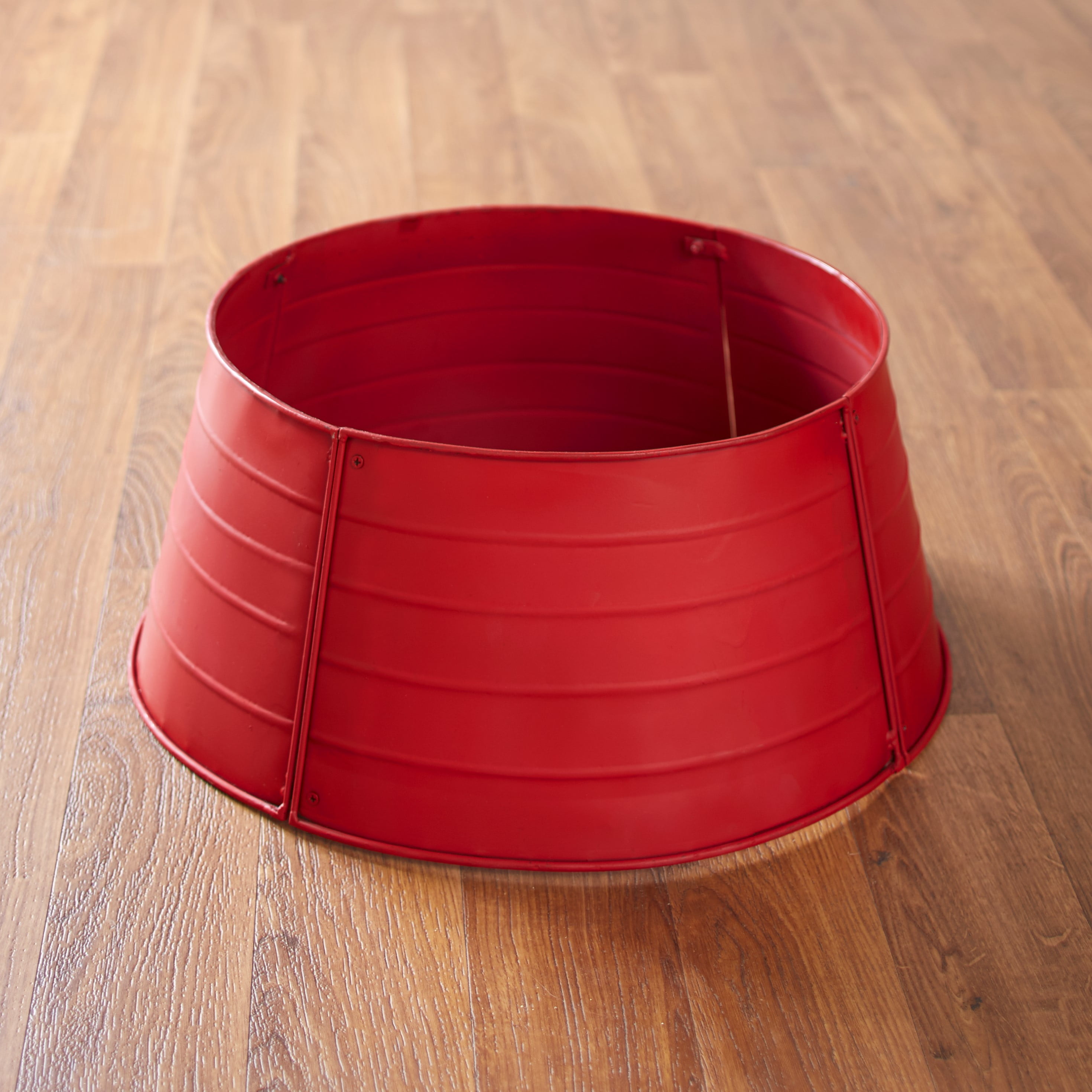 The Lakeside Collection Decorative Metal Christmas Tree Ring - Red ...