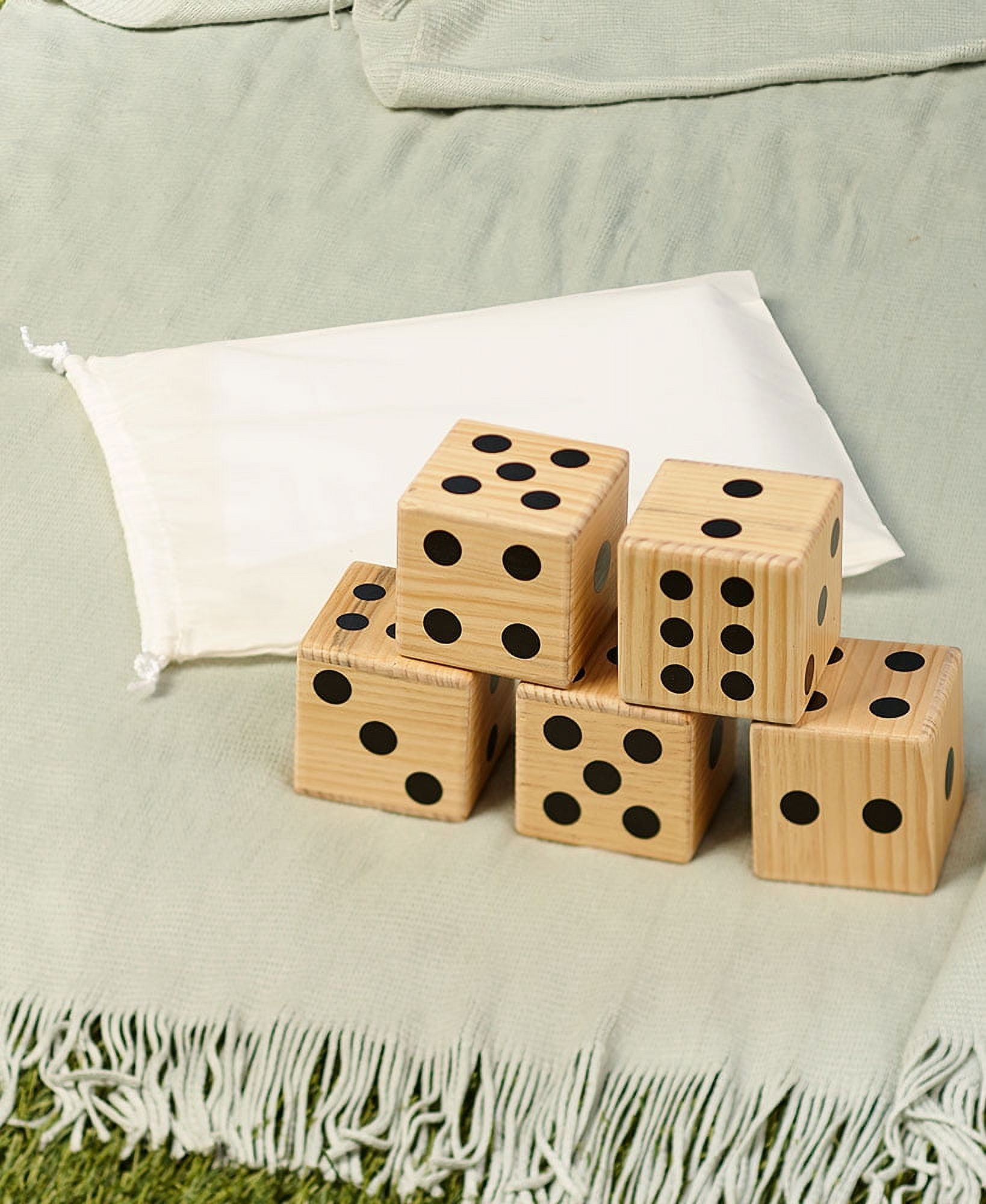 The Lakeside Collection Jumbo Dice for Indoor/Outdoor Dice Toss Games ...