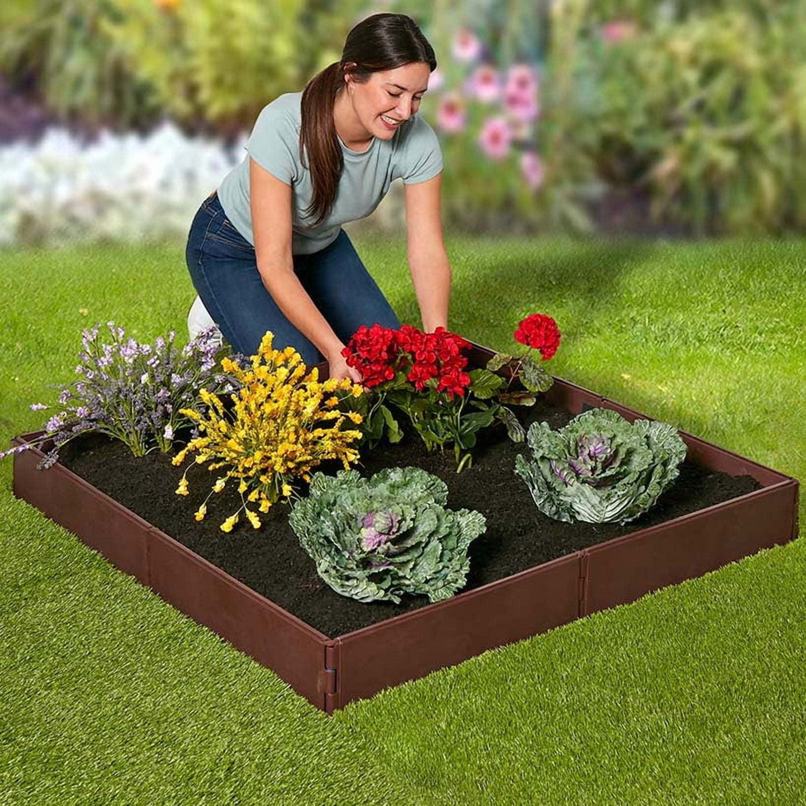 "The Lakeside Collection Outdoor Raised Garden Bed, Customizable ...