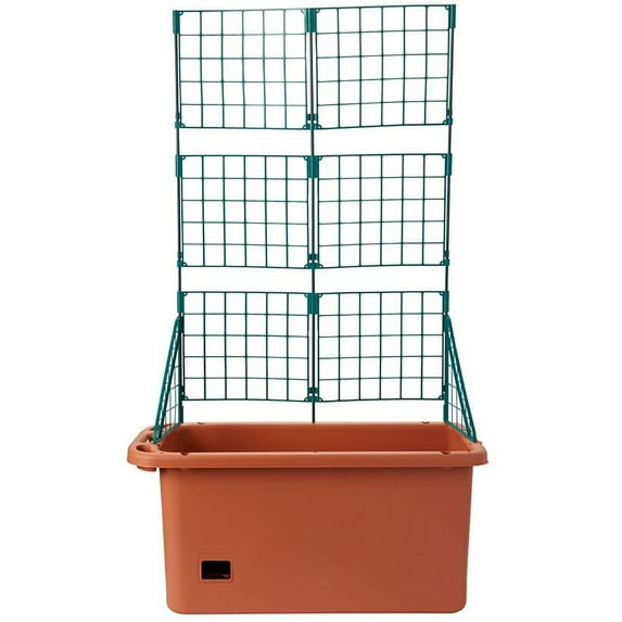 The Lakeside Collection Mobile Garden - Self Watering Planter Box with ...