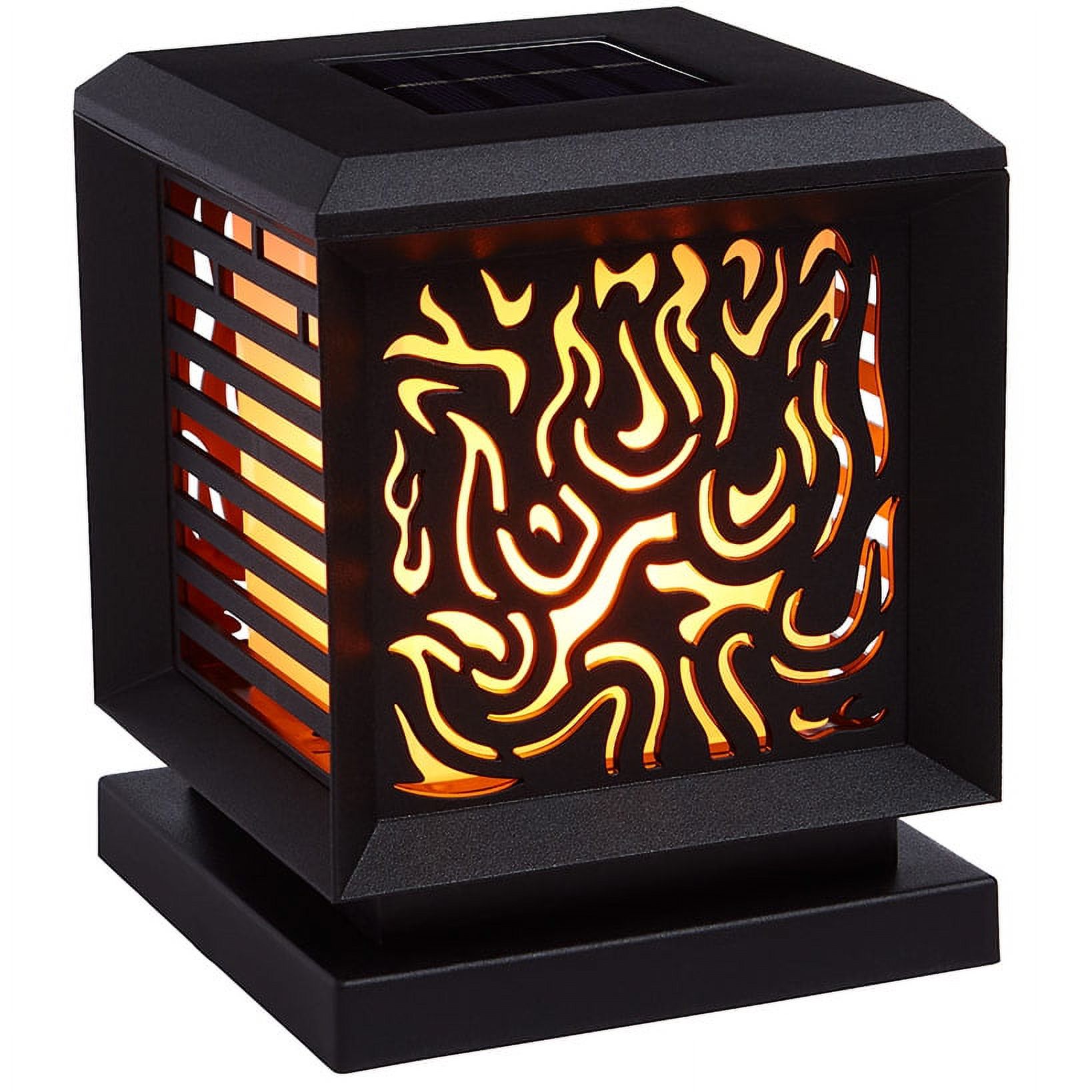 The Lakeside Collection Solar Lantern Flame Light - Walmart.com