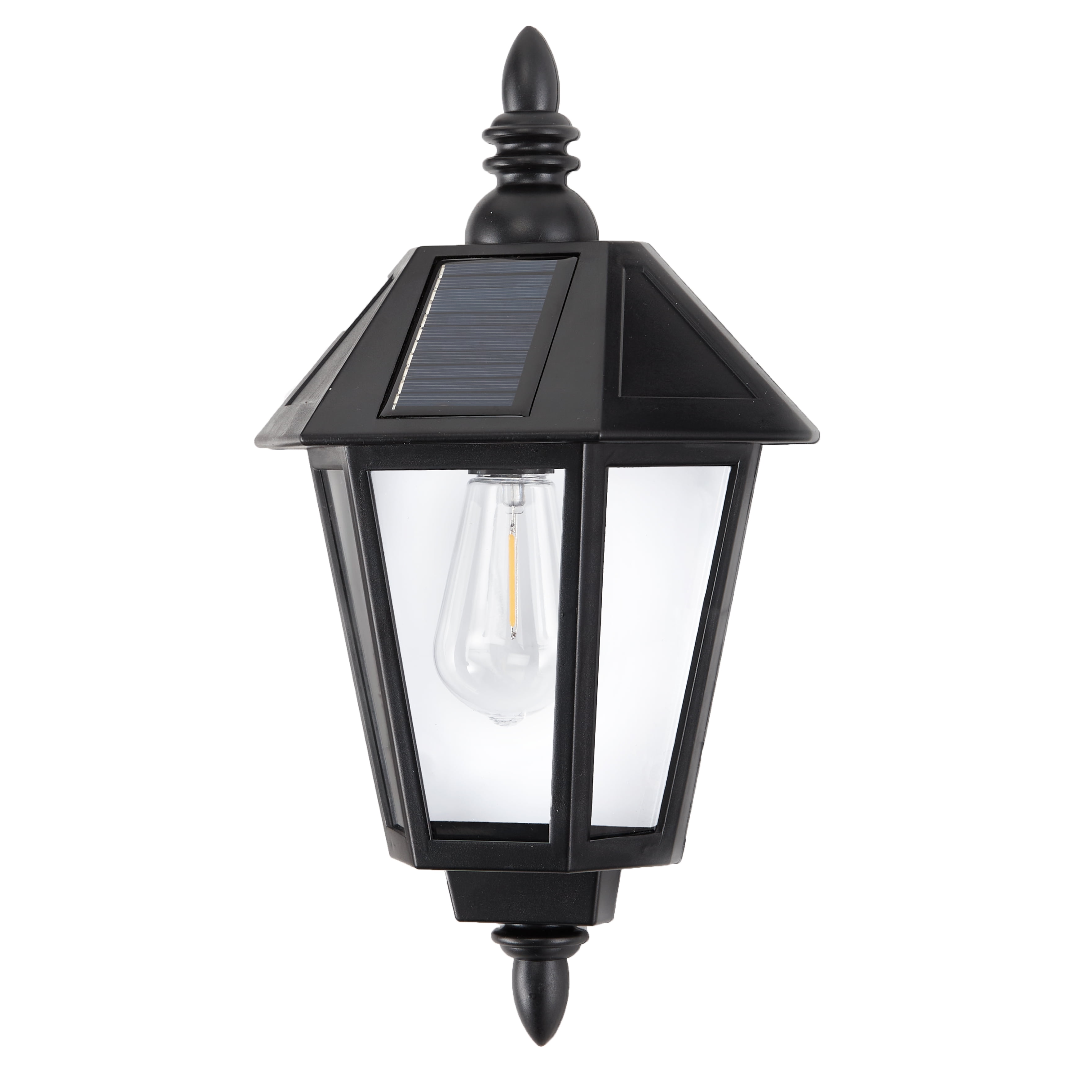 Exterior Mounted Solar Wall Sconce Light - Rustic Outdoor Patio or ...