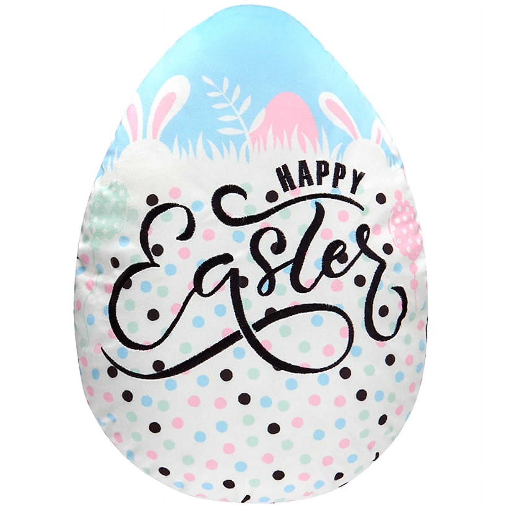 The Lakeside Collection Spring Novelty-Shaped Accent Pillows - Easter Egg - Walmart.com