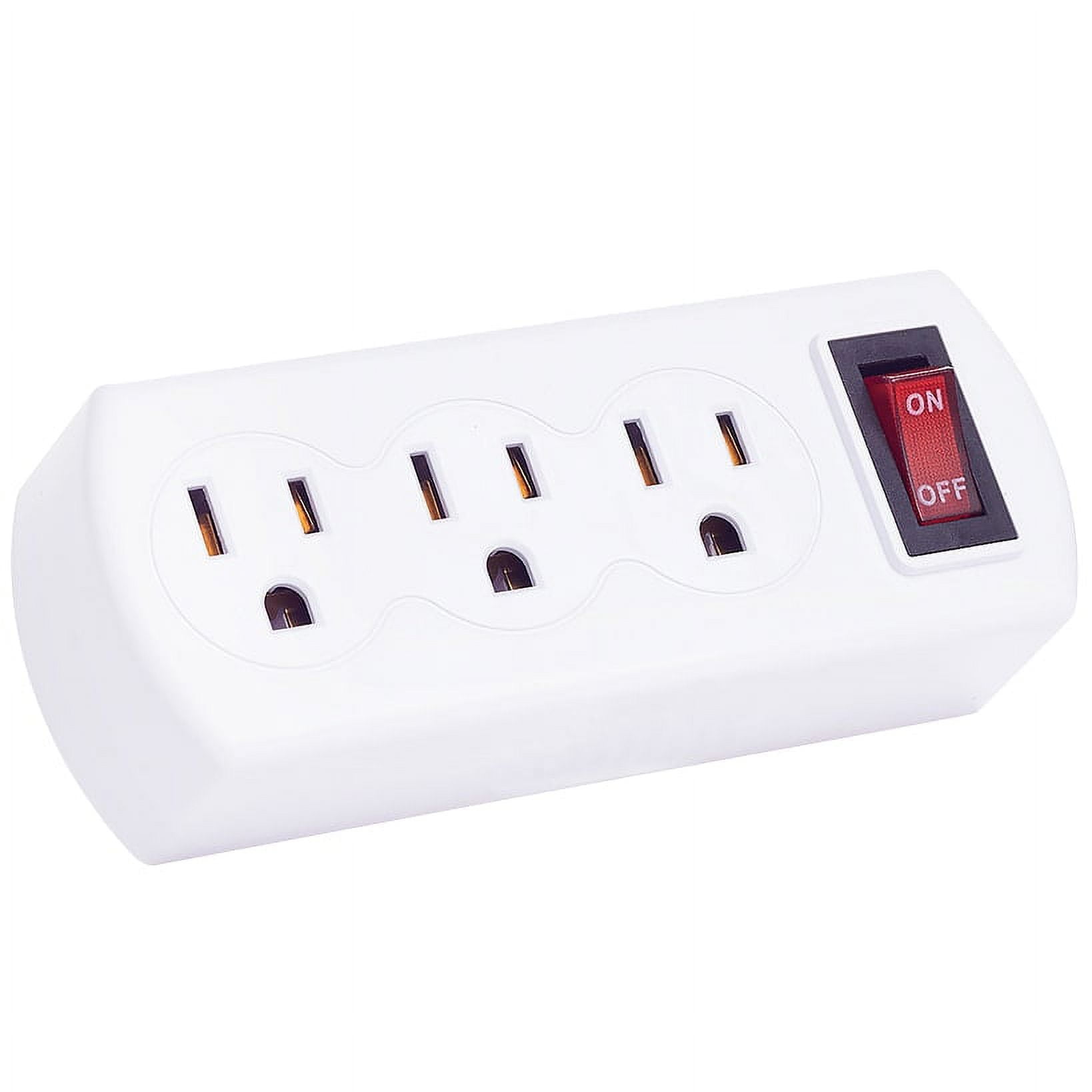 The Lakeside Collection Triple Plug Adapter with Switch - Walmart.com