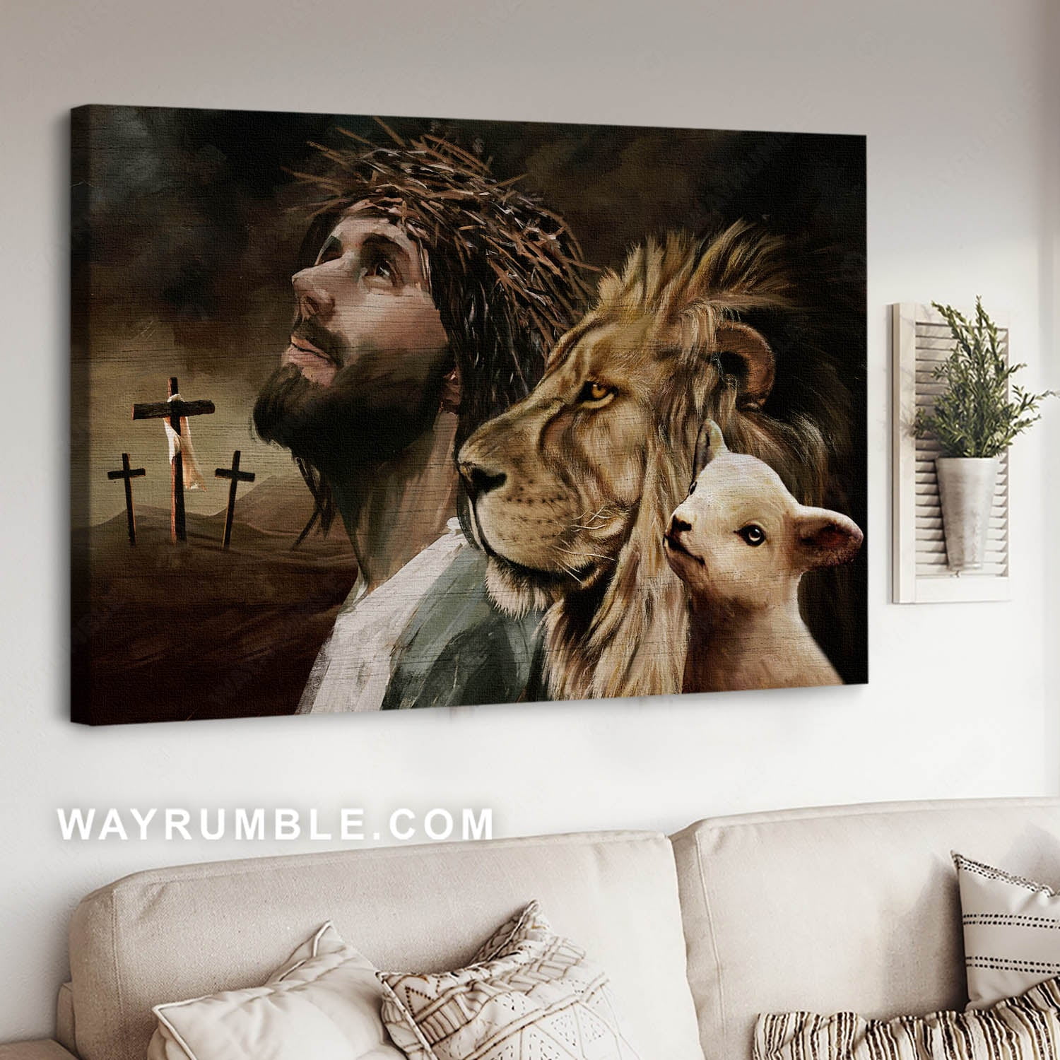 The Lamb of God, The Lion of Judah, Jesus Christ, Cross symbol - Jesus ...