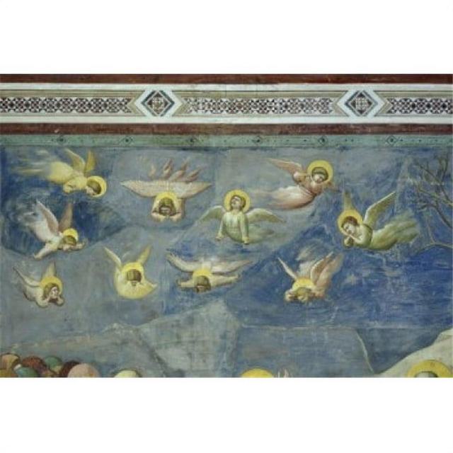 The Lamentation Detail Giotto di Bondone C. 1266-1337 Florentine Fresco ...