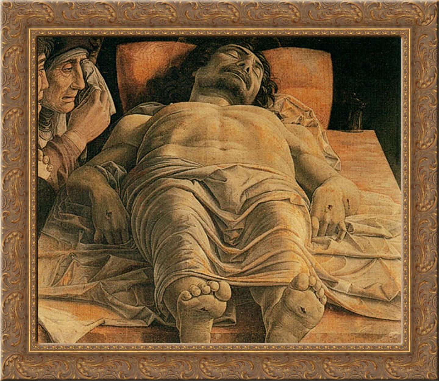 The Lamentation over the Dead Christ 22x20 Gold Ornate Wood Framed ...