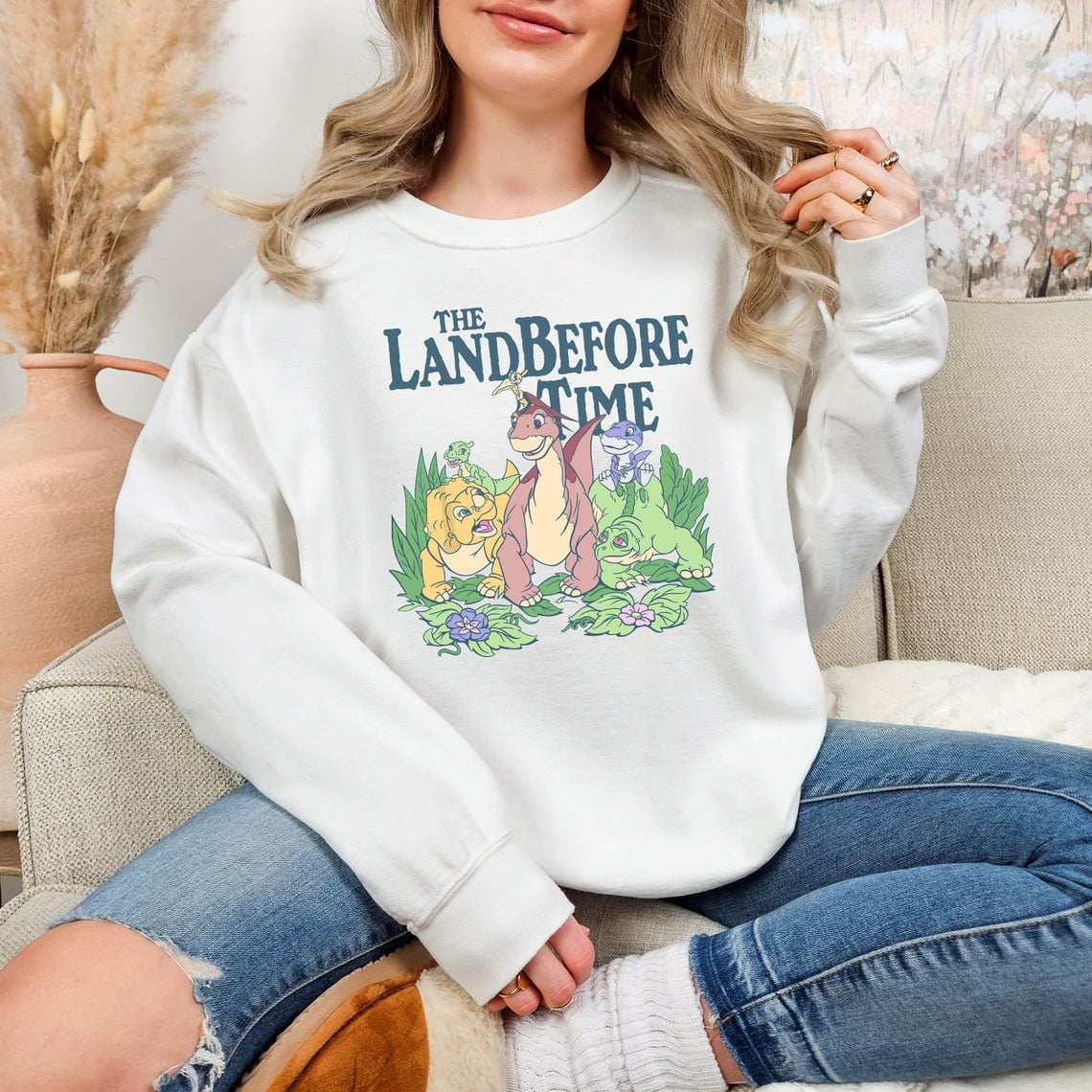 The Land Before Time Pastel Dinosaur Friends Sweatshirt, Land Before ...