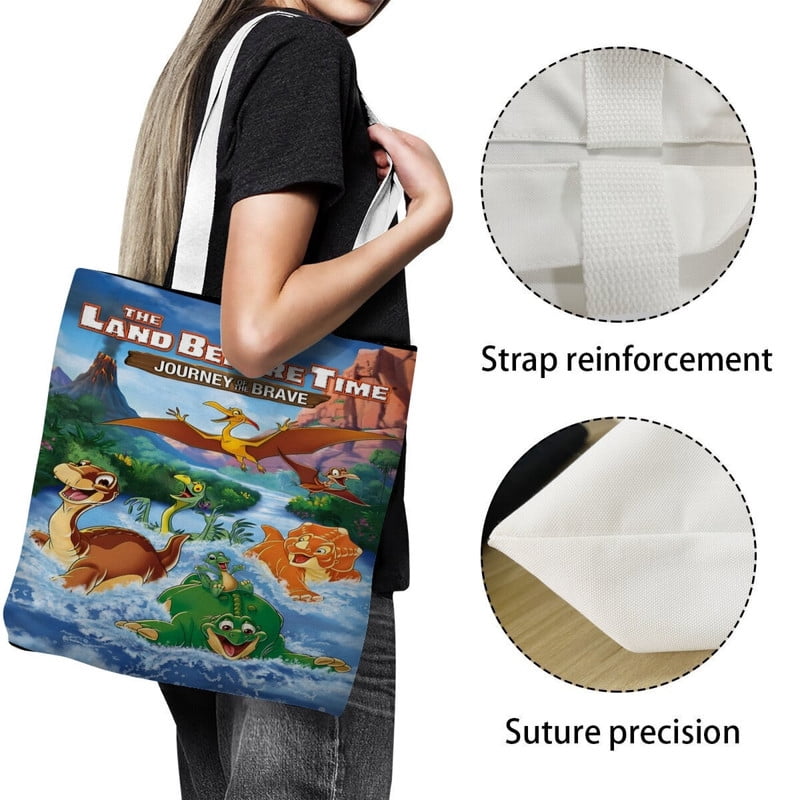 The Land Before Time canvas Tote Bag for Women Aesthetic Cute Cat ...