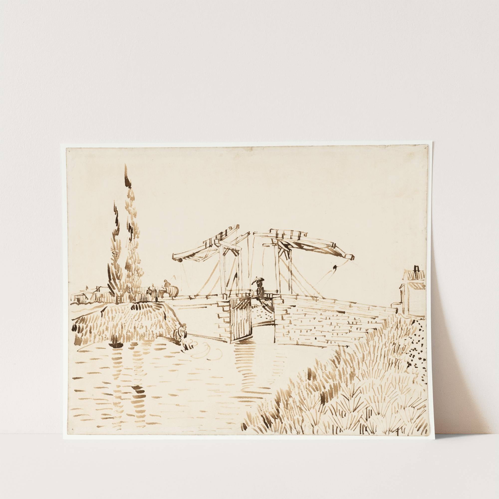 The Langlois Bridge - Vincent Van Gogh Artwork - livingroom bedroom ...