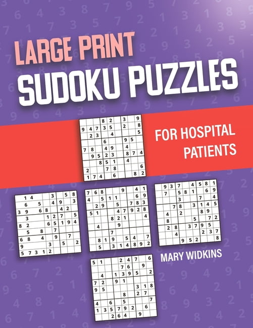 Sudoku Puzzle Books Large Print Sudoku Puzzles For Hospital Patients ...