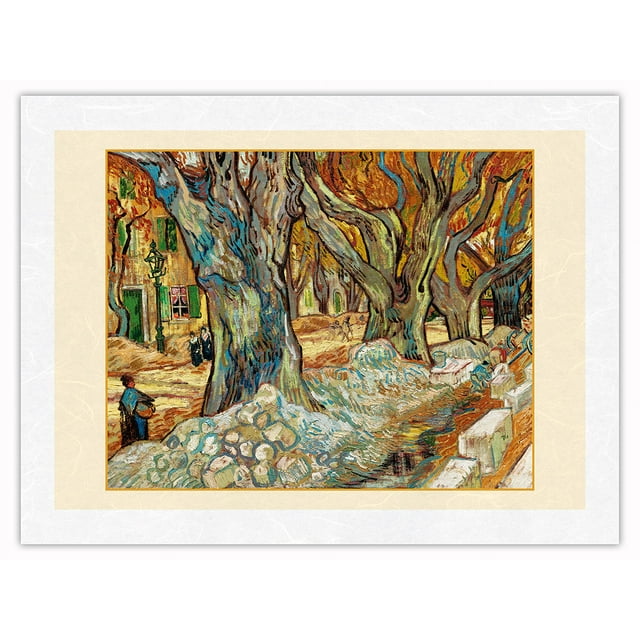 The Large Plane Trees (Road Menders at Saint-Rémy) - From an Original ...