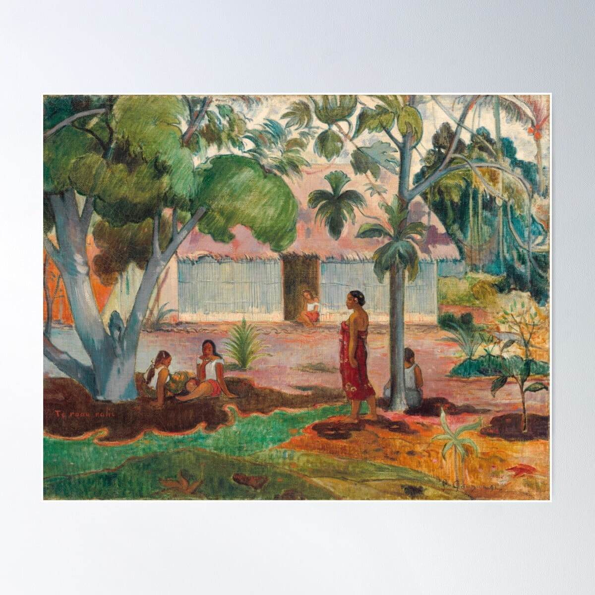 The Large Tree By Paul Gauguin, 1891 Poster Wall Art, Modern Wall Decor ...