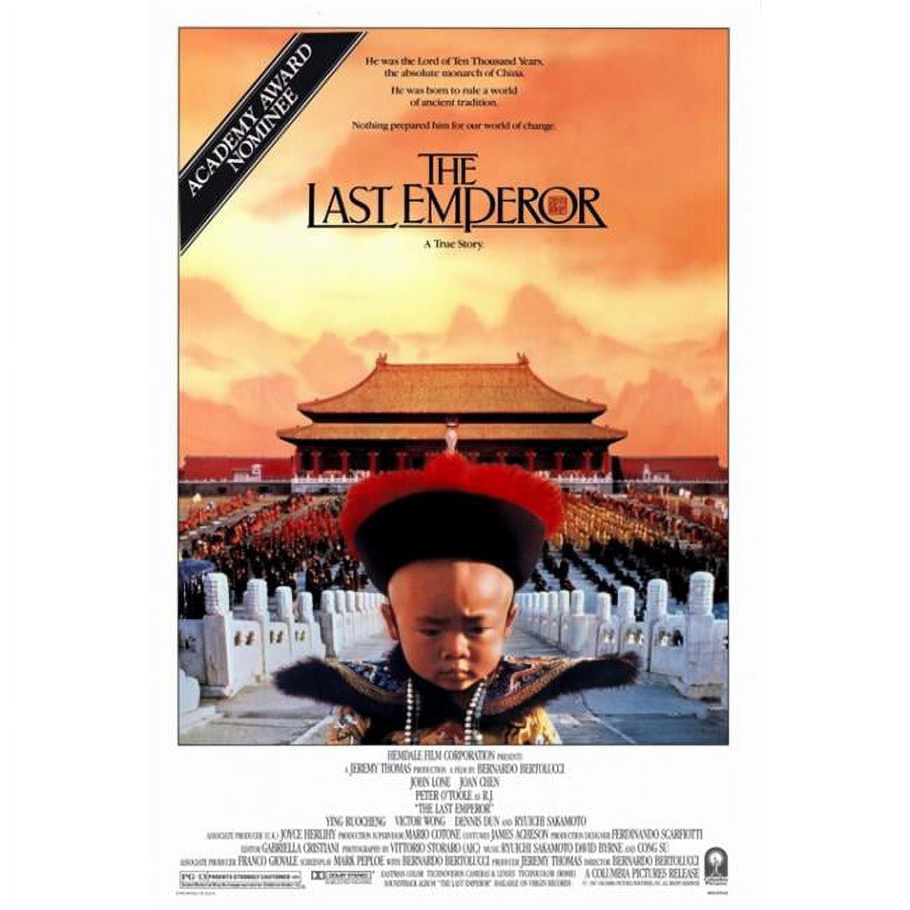 The Last Emperor Movie Poster Print (27 x 40) - Walmart.com