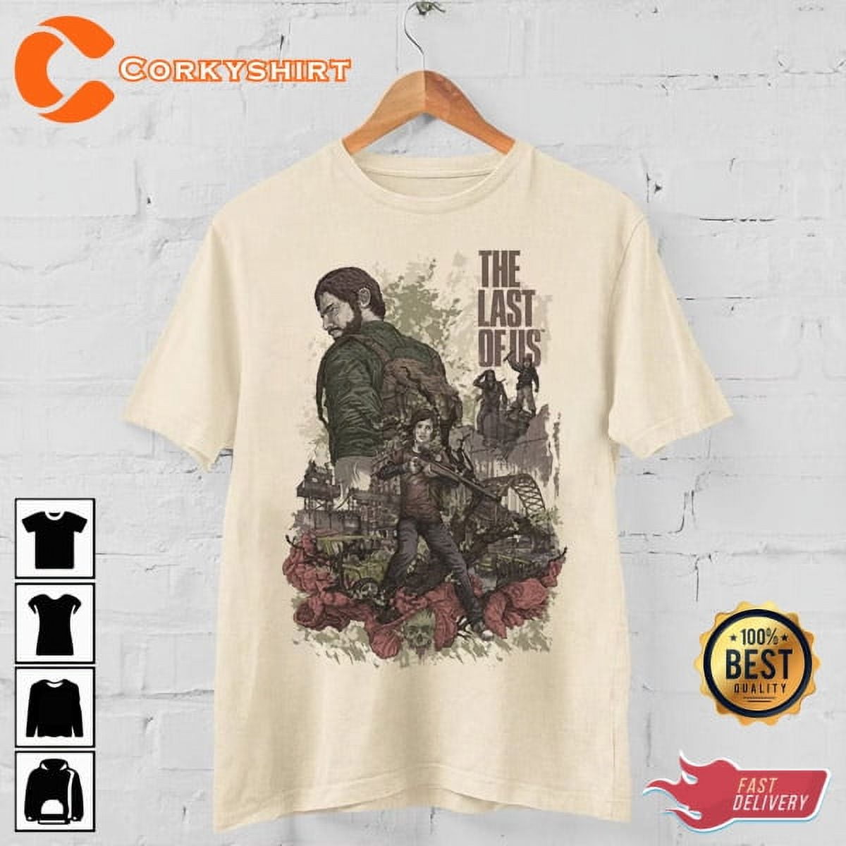 The Last Of Us Fan Art Vinatge Comic Book Cover Style Shirt - Walmart.com
