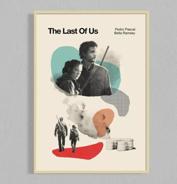 The Last Of Us Mid Century Movie Poster Film Posters NO FRAMED POSTER ...