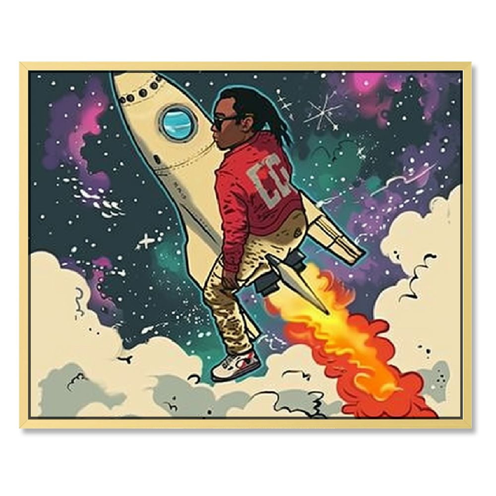 The Last Rocket Album Cover Poster Canvas Poster Wall Art Picture ...