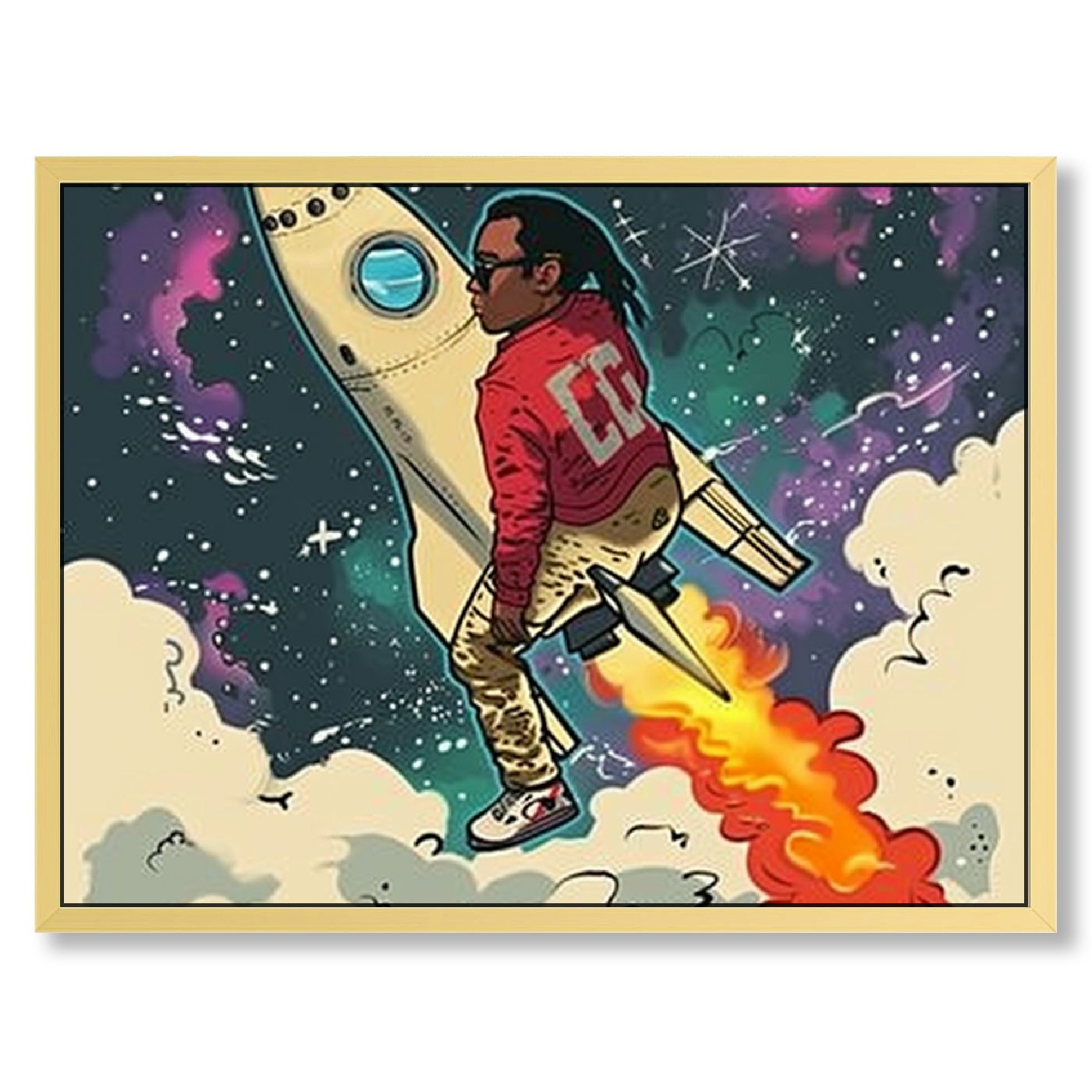 The Last Rocket Album Cover Poster Canvas Poster Wall Art Picture ...