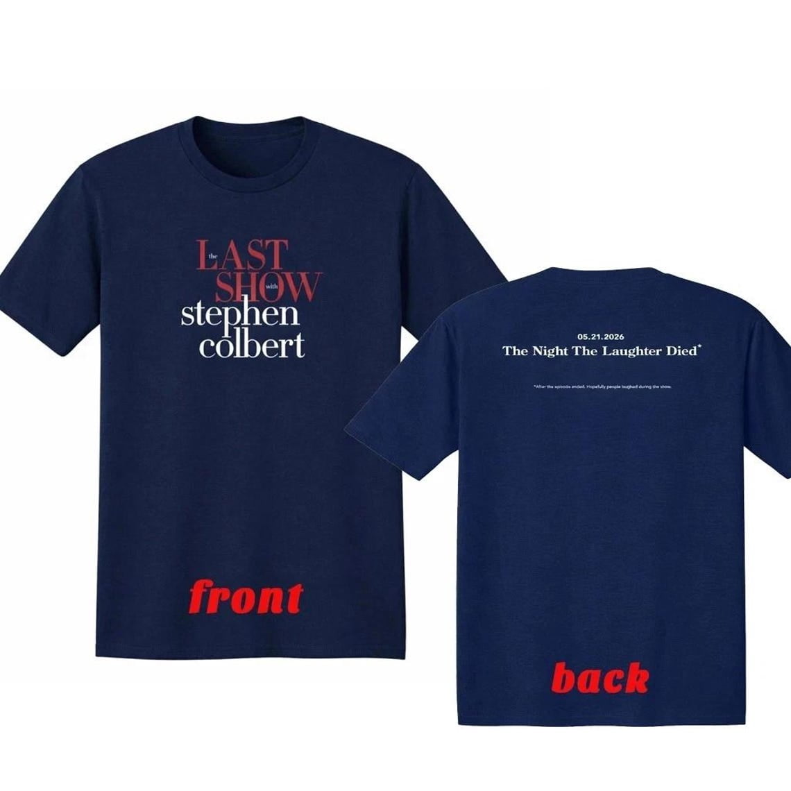 The Last Show With Stephen Colbert 2026 T-shirt - Walmart.com