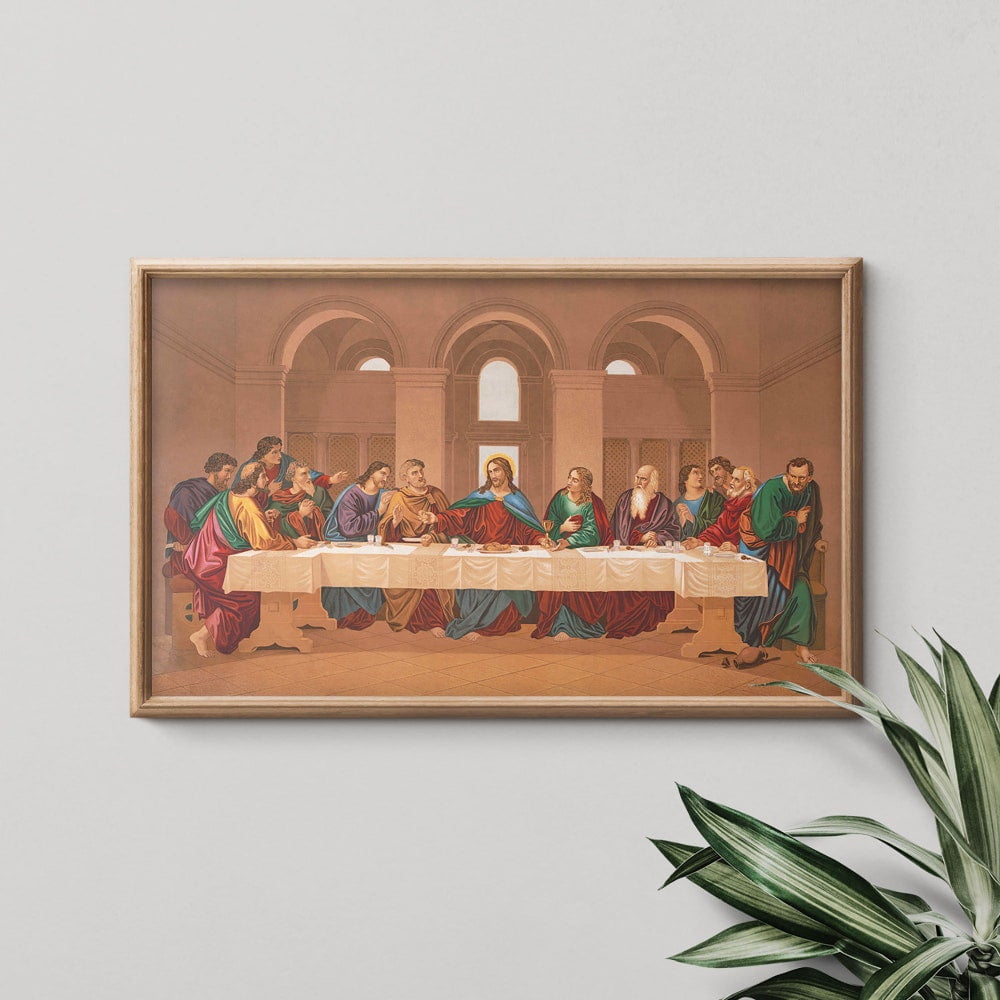 The Last Supper Art Last Supper Print Leonardo Da Vinci Art Jesus Art ...