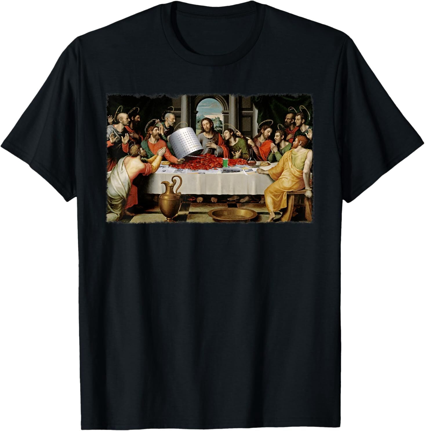 The Last Supper Crawfish Christian Jesus Leonardo Da Vinci T-Shirt ...