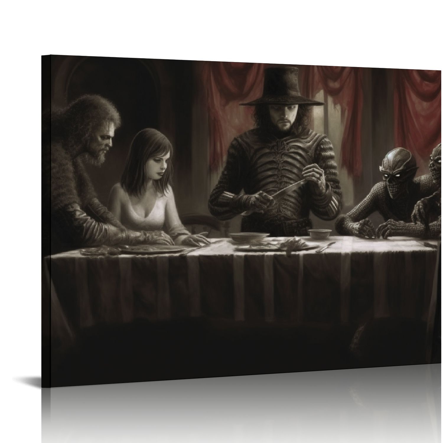 The Last Supper Dark Evil Horror Spooky Creepy Halloween Poster ...