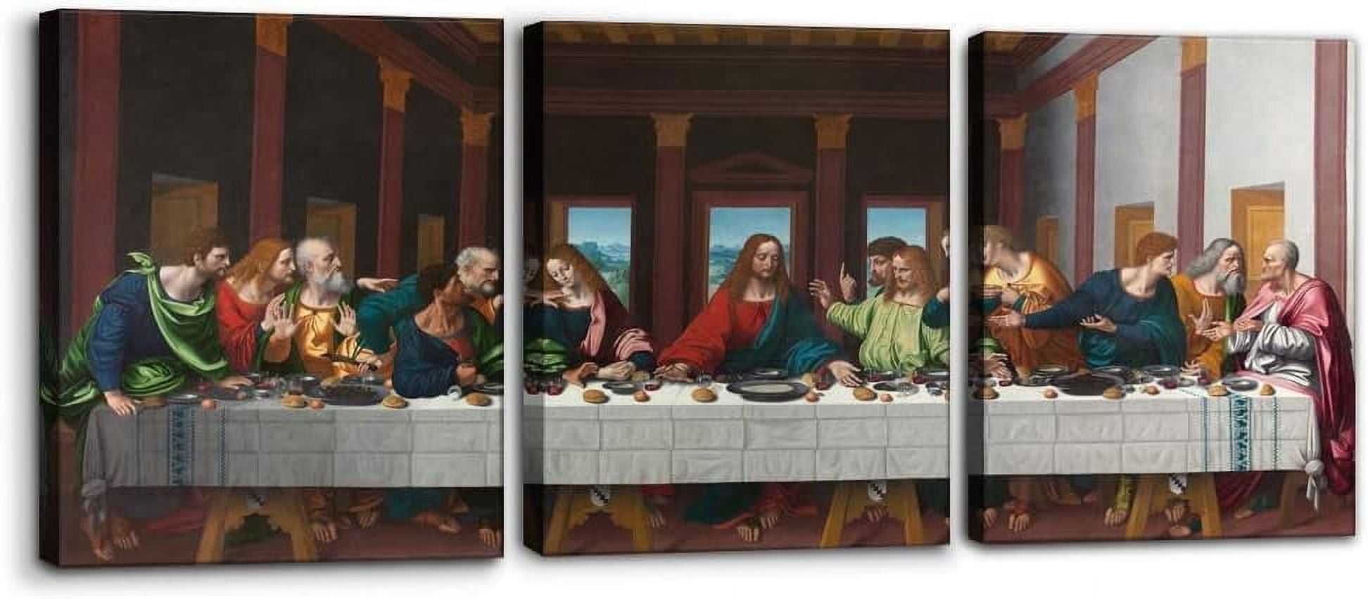 The Last Supper Painting Prints on Canvas Last Supper Wall Art Decor ...