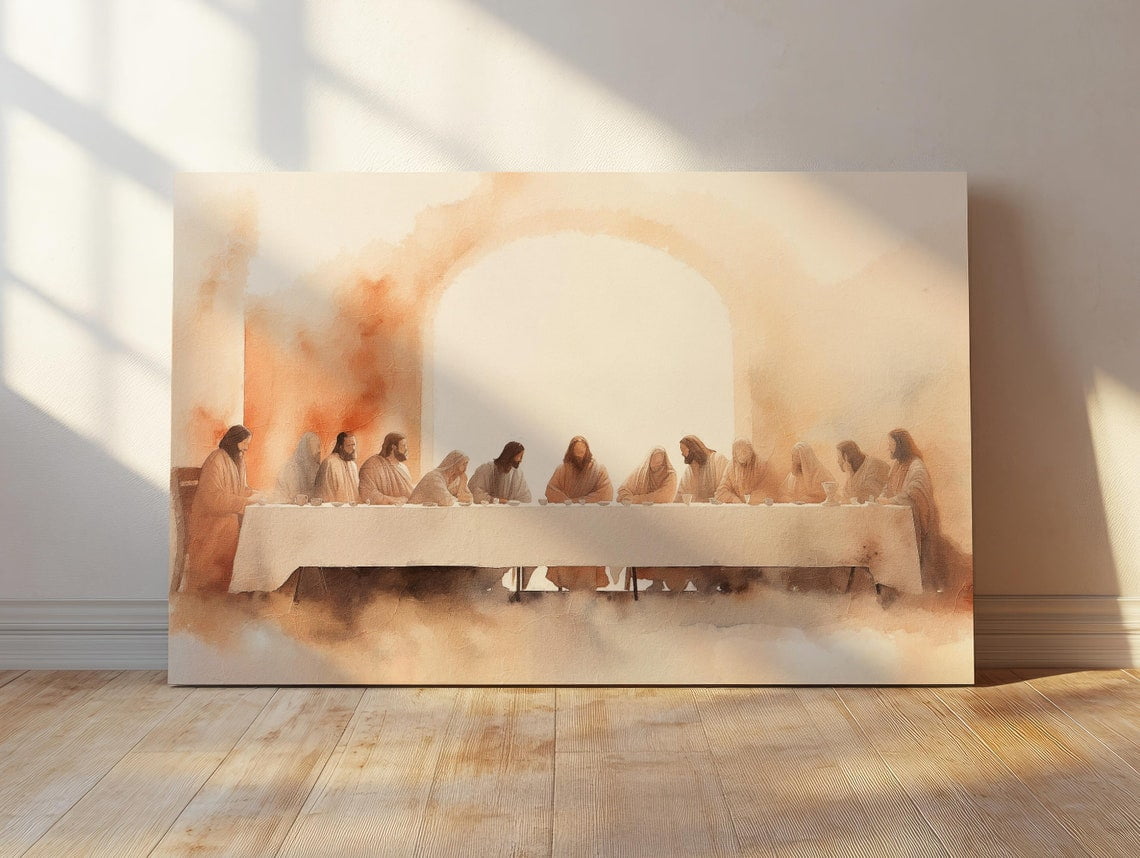 The Last Supper Poster Jesus Art Christian Wall Decor Design 2 ...