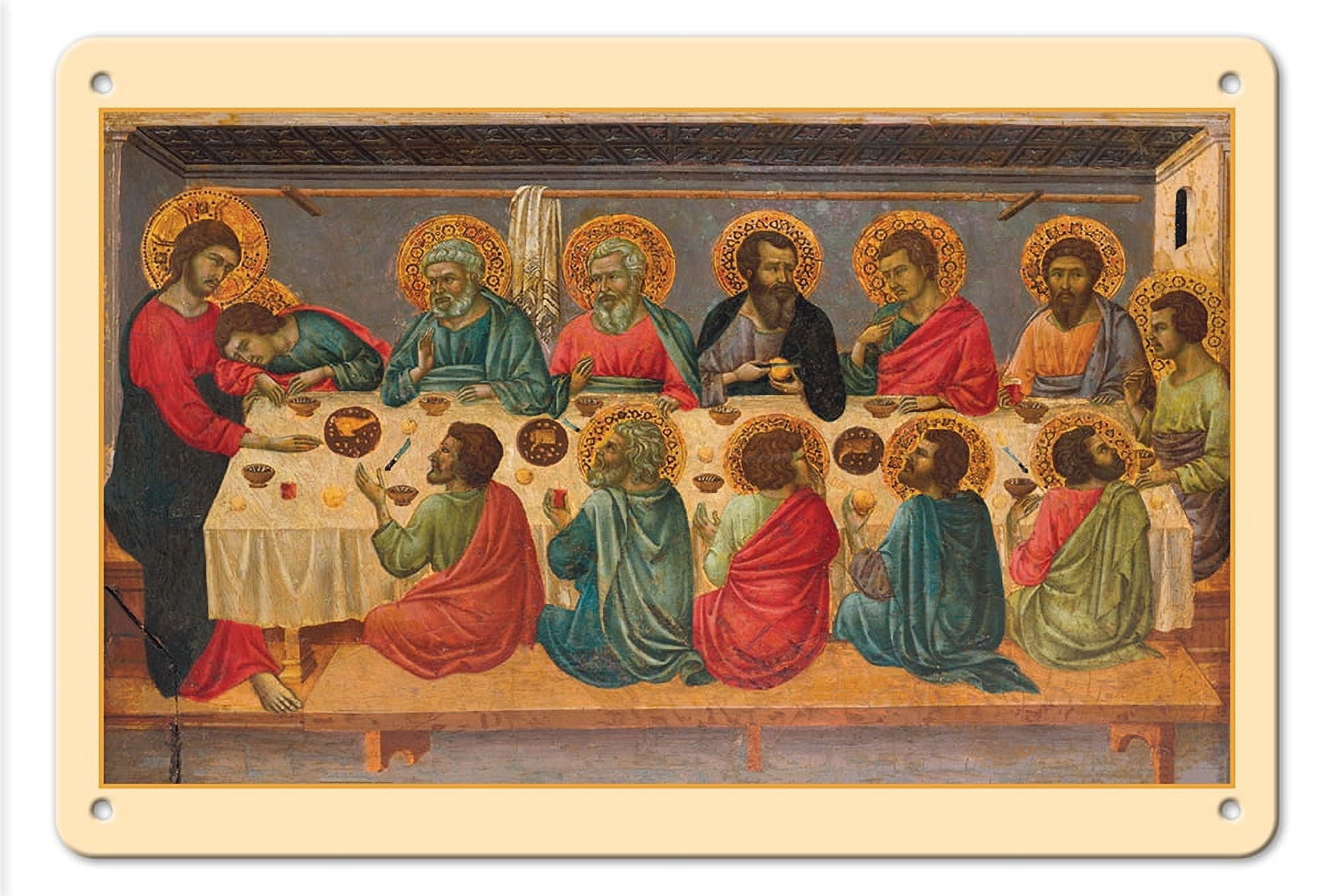 The Last Supper - Vintage Religious Art by Ugolino di Nerio c.1325 - 8 ...