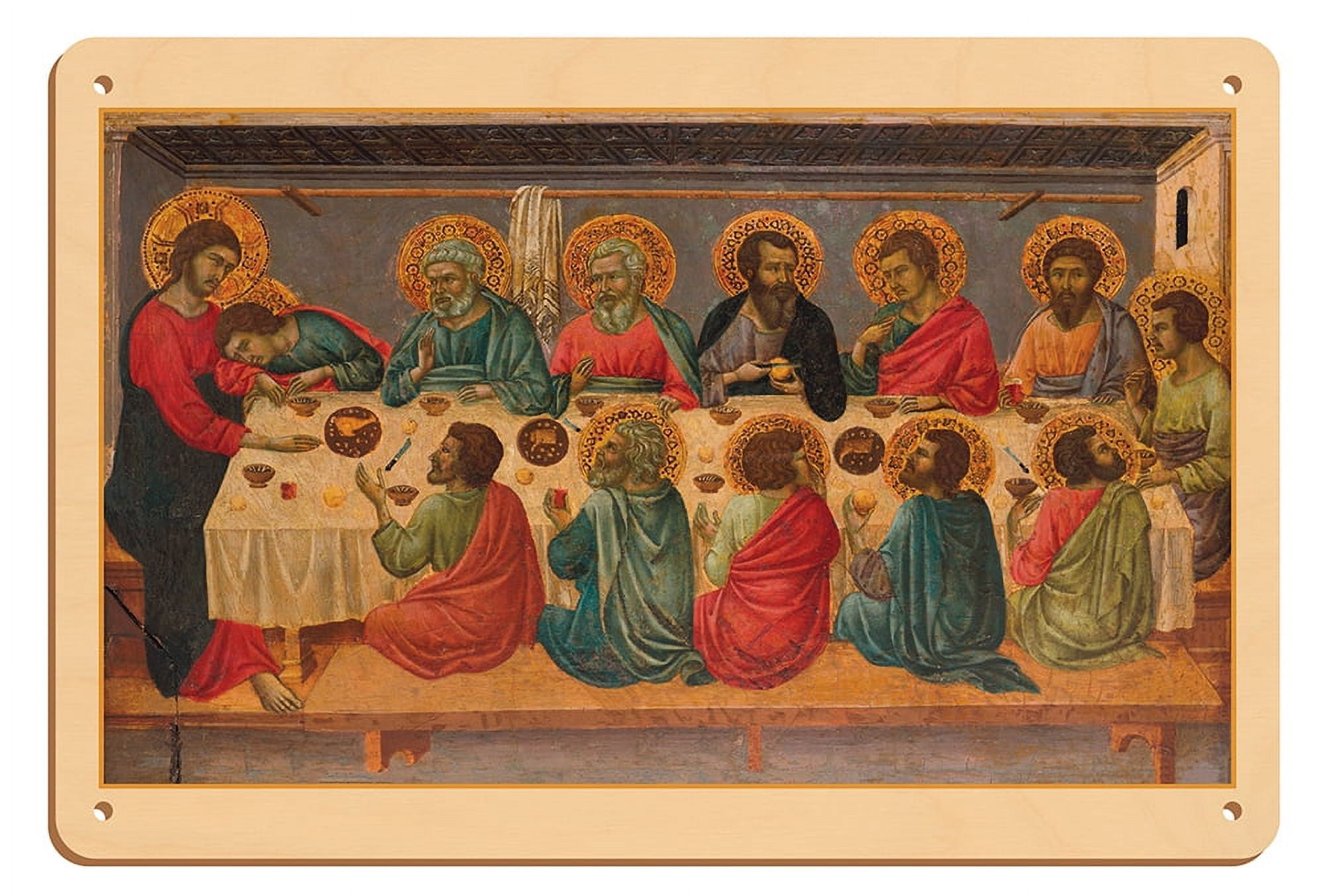 The Last Supper - Vintage Religious Art by Ugolino di Nerio c.1325 - 8 ...