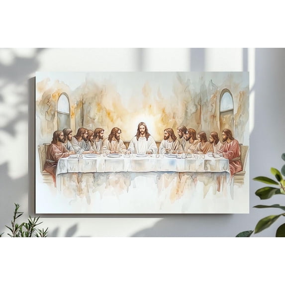 The Last Supper Wall Art Modern Christian Bible Jesus Prints Catholic ...