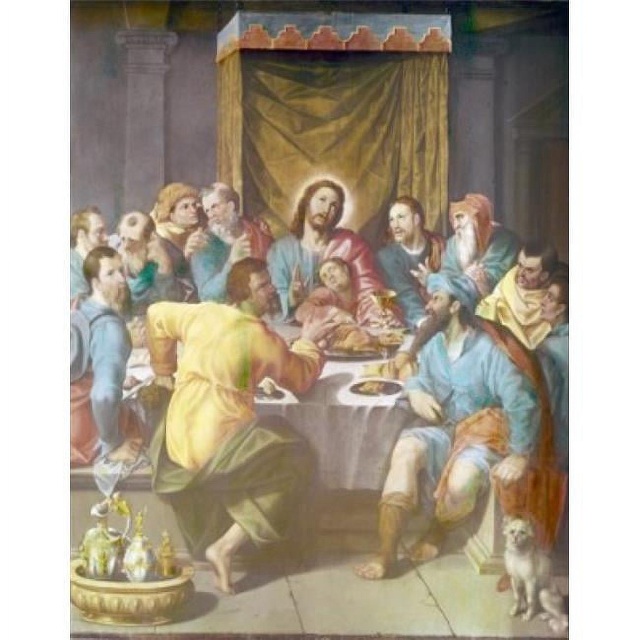 The Last Supper by Anton Laurids Johannes Dorph 1831-1914 Poster Print ...
