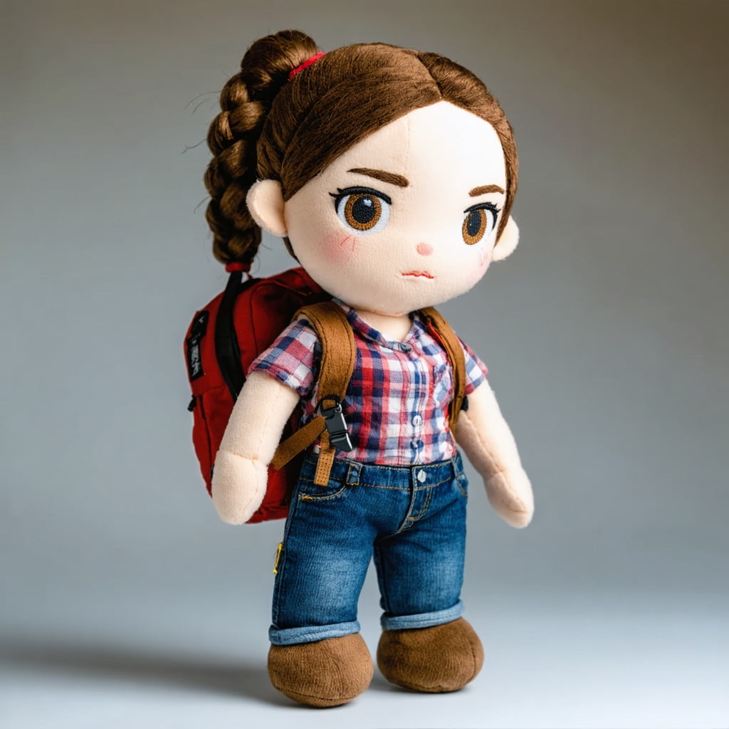 The Last of Us Plushies Ellie Stuffed Doll, Soft and Cute Stuffed Toy ...