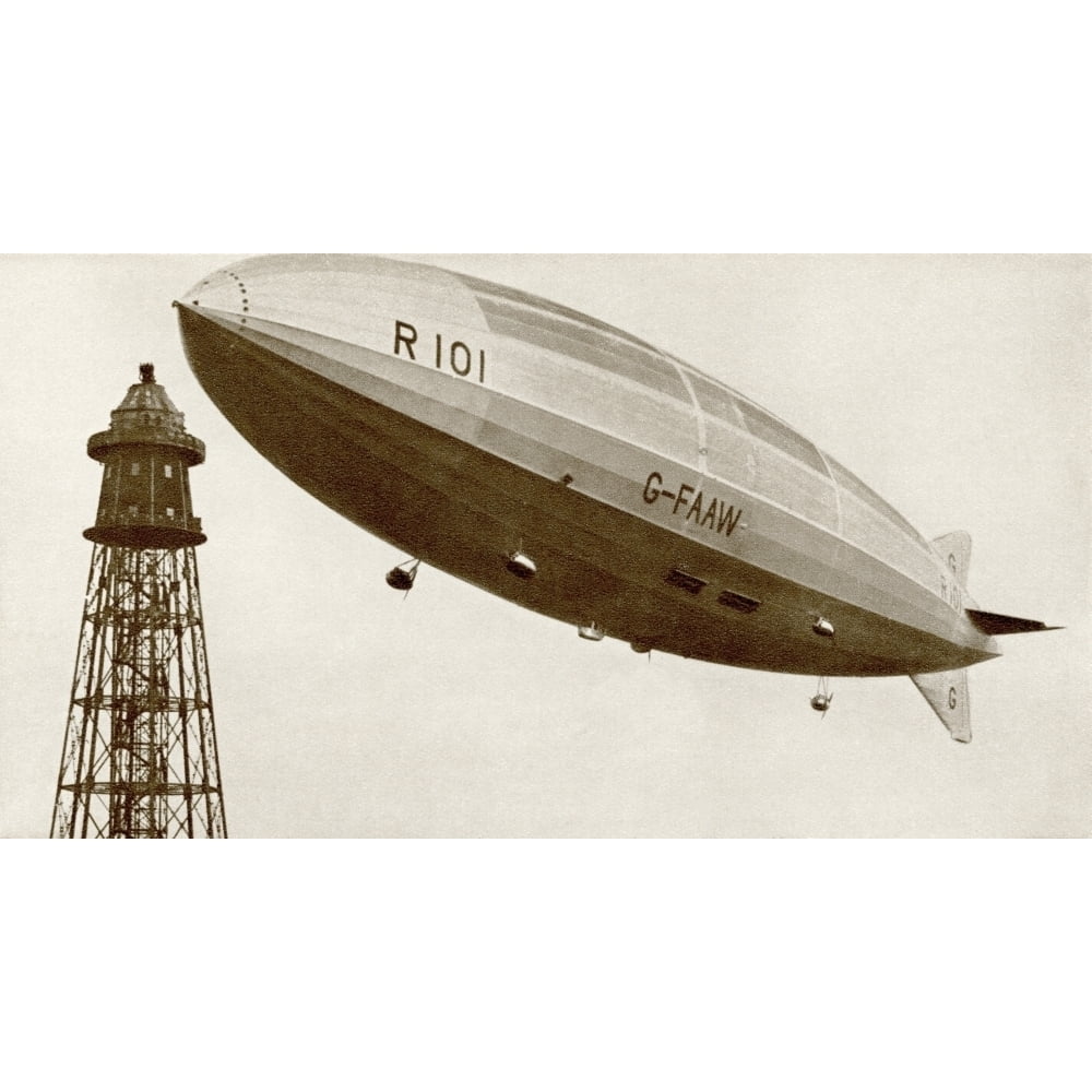 The Launching Of The Rigid Airship R101 In 1929. From The Story Of 25 ...