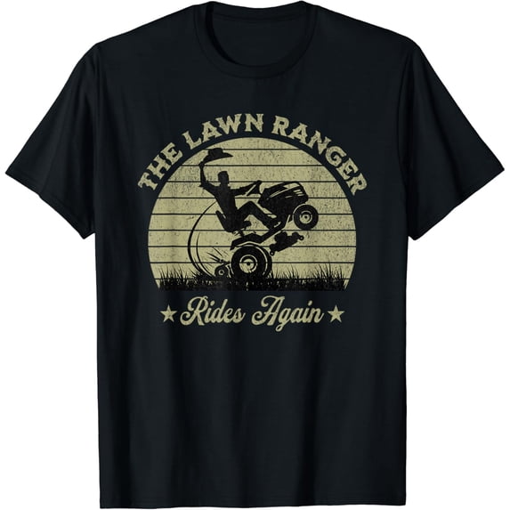 The Lawn Ranger Rides Again Retro Mowing T-Shirt - Walmart.com