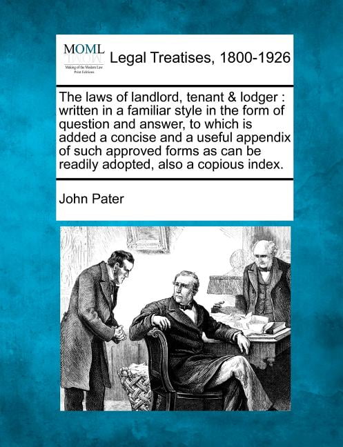 The Laws of Landlord, Tenant & Lodger (Paperback) - Walmart.com
