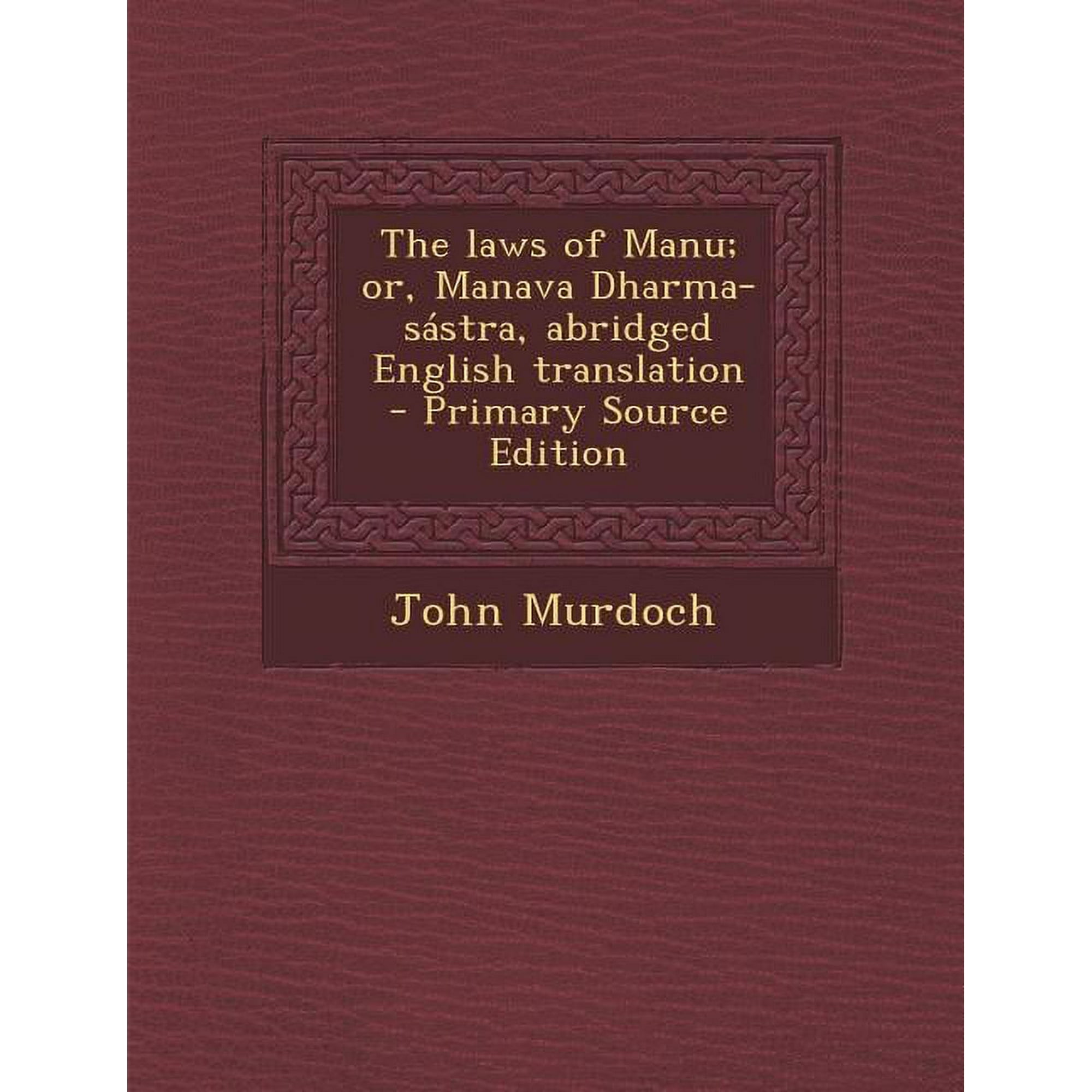 Code Of Manu